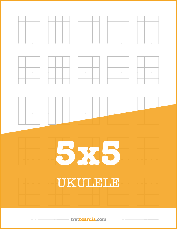 Blank ukulele chord charts [free printable PDF] - Fretboardia